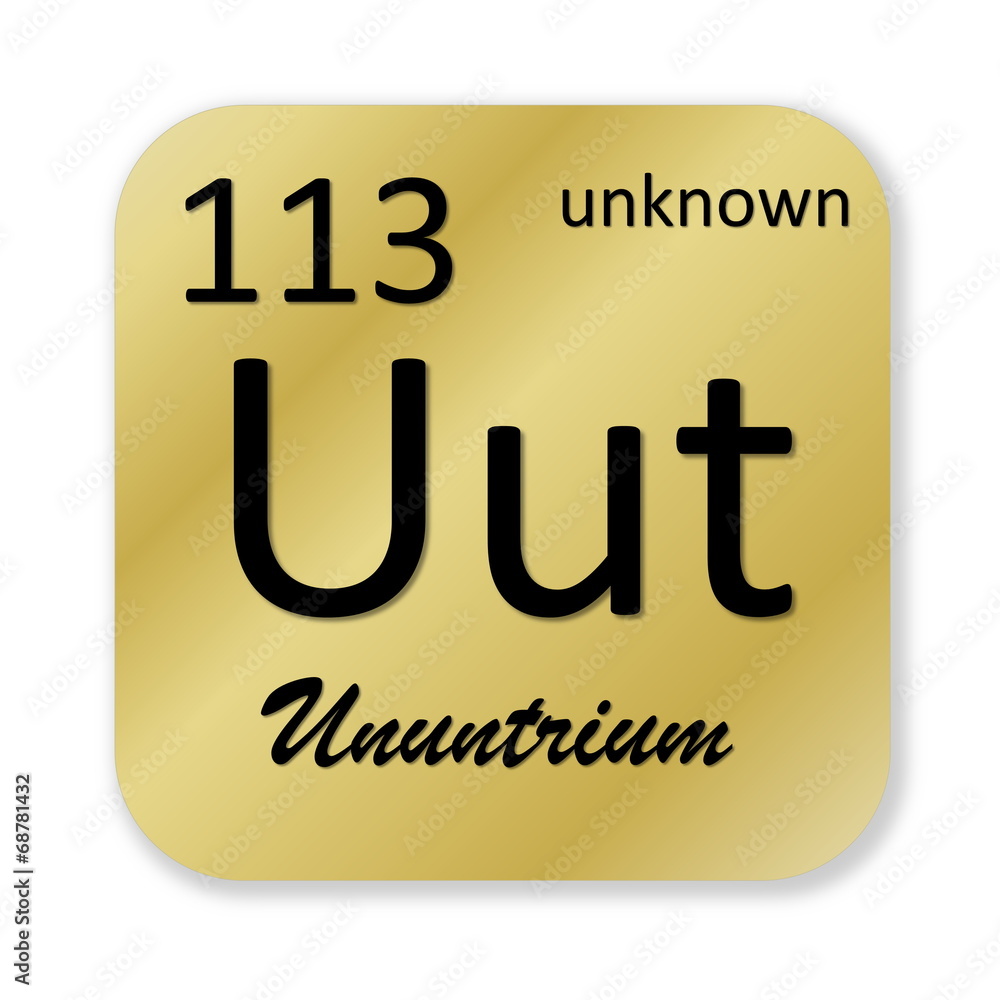 Ununtrium element Stock Illustration | Adobe Stock