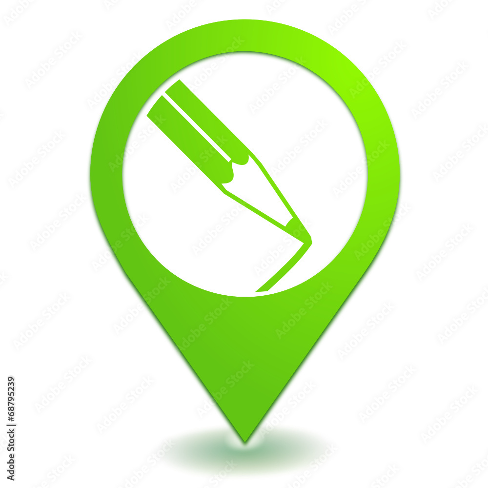 dessin sur symbole localisation vert Stock Vector | Adobe Stock
