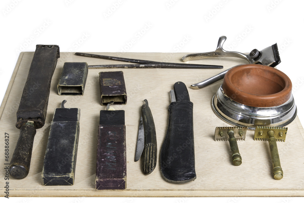 Old Barber Tools Stock Photo | Adobe Stock