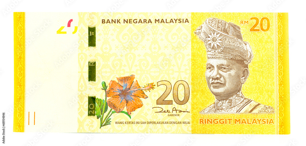 Twenty Malaysia Ringgit Currency Bank Notes Stock Photo | Adobe Stock