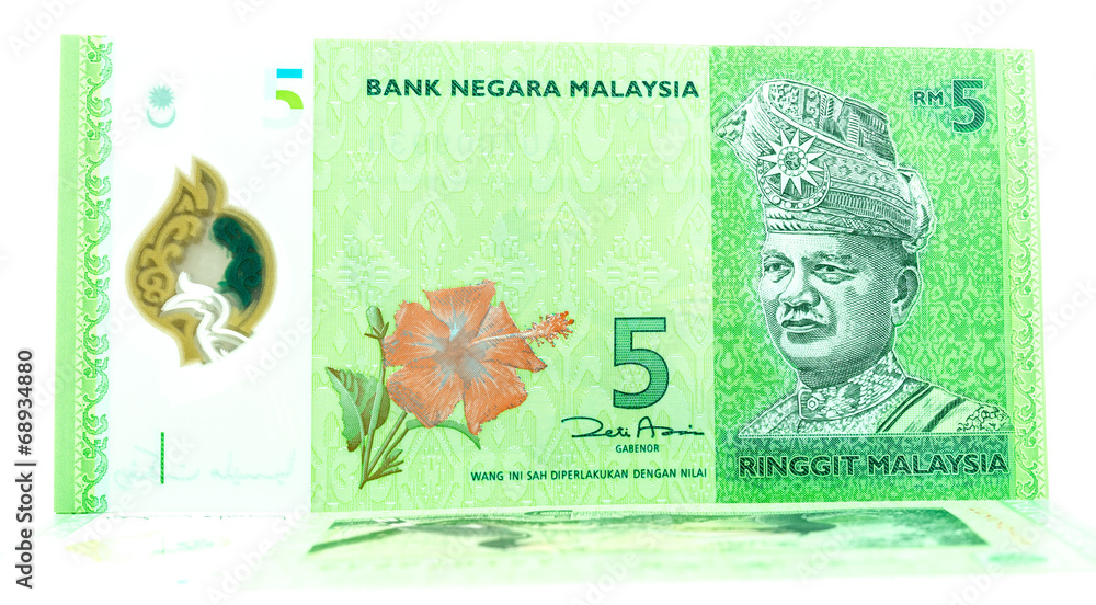 Five Malaysia Ringgit Currency Bank Notes Stock Photo | Adobe Stock