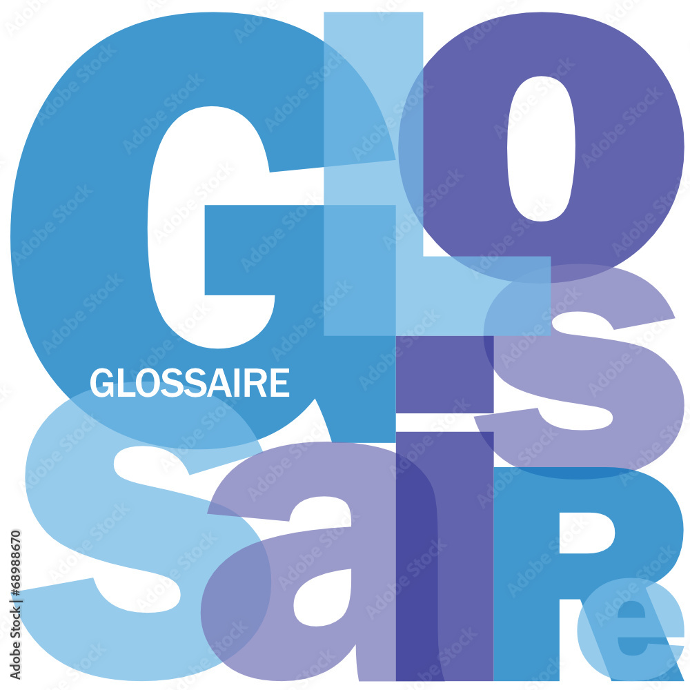 Icône GLOSSAIRE Stock Vector | Adobe Stock
