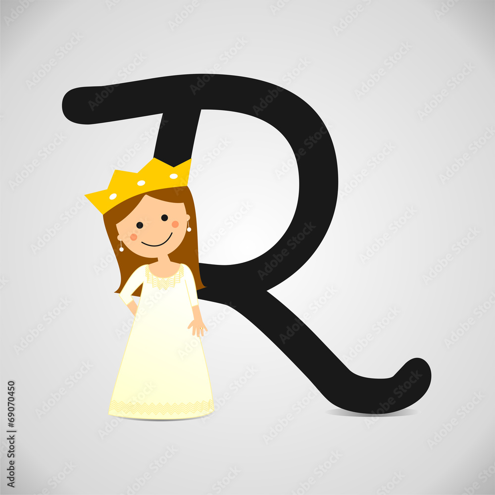 Abecedario R ESP Stock Vector | Adobe Stock