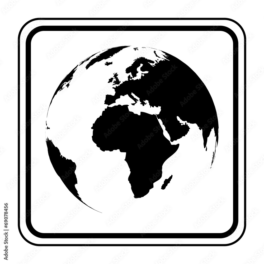 Logo planisphère. Stock Vector | Adobe Stock