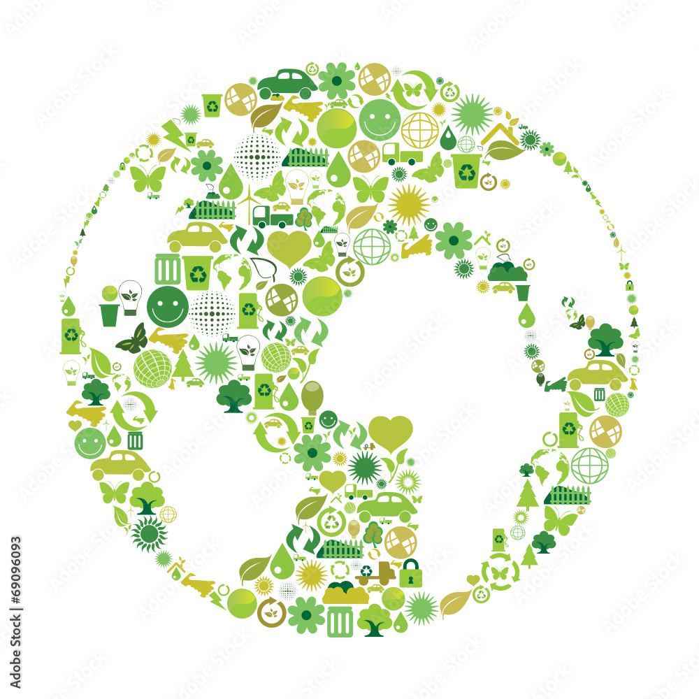 Elementos ecológicos Stock Vector | Adobe Stock