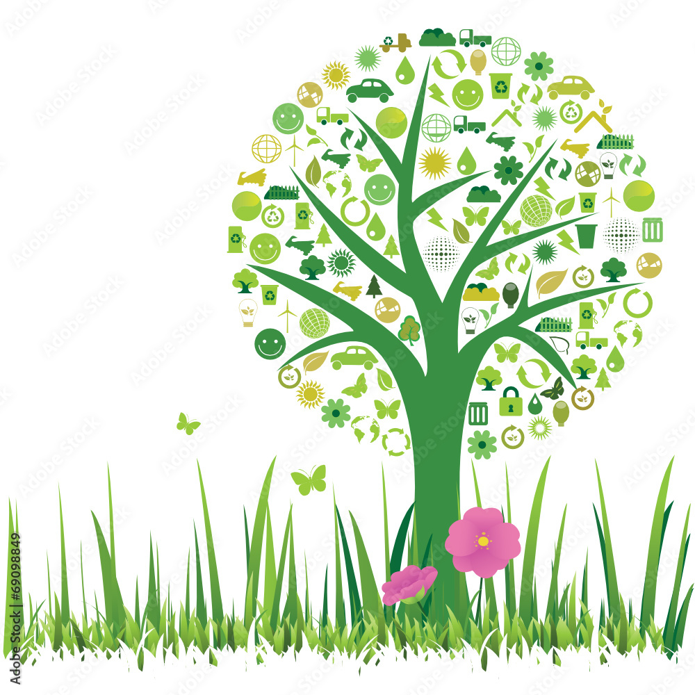 Elementos ecológicos Stock Vector | Adobe Stock