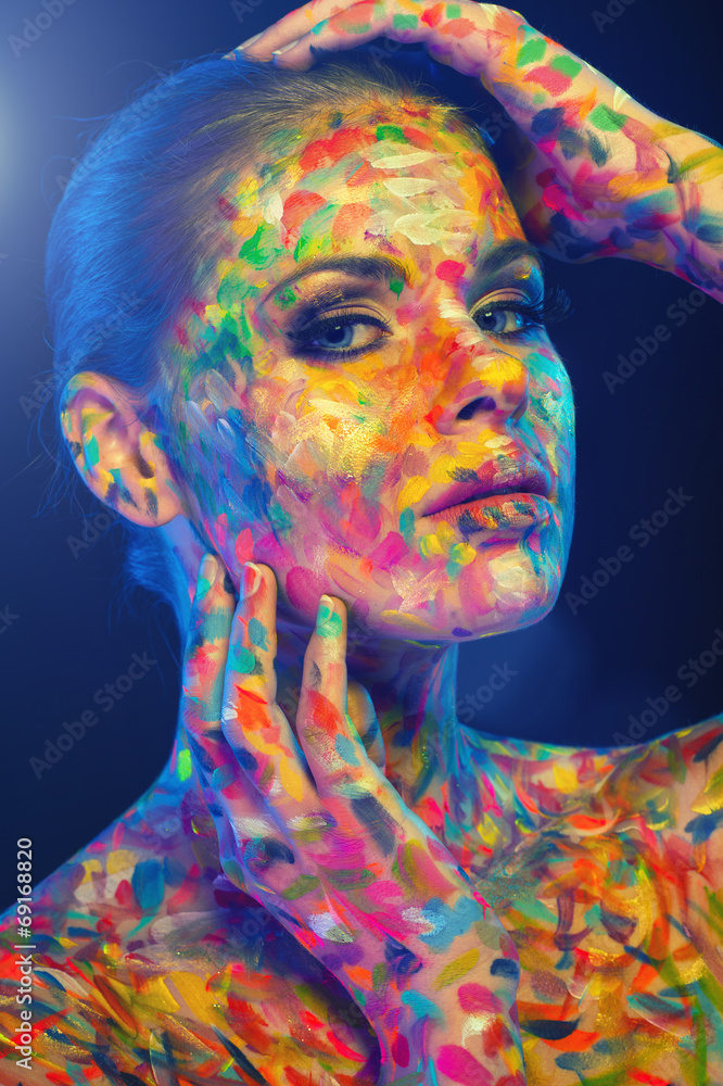 face of colors Photos | Adobe Stock