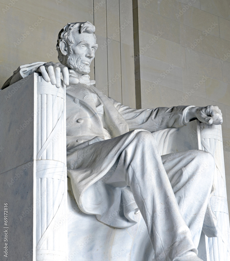 Abraham Lincoln Statue, Lincoln Memorial, Washington DC Stock Photo ...