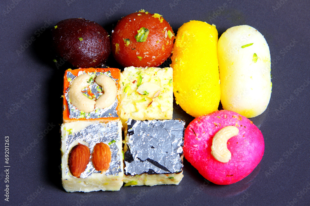 Indian sweets Stock Photo | Adobe Stock