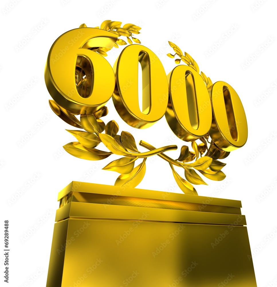 6000 six-thousand number Stock Illustration | Adobe Stock