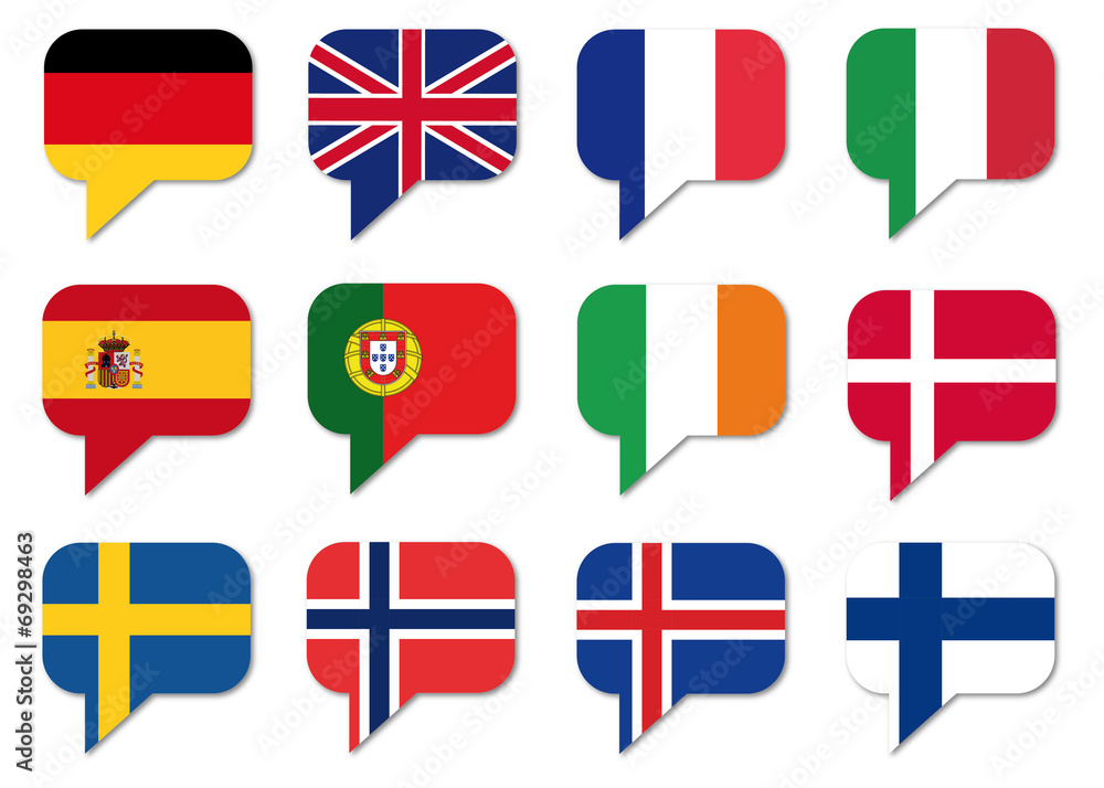 Vecteur Stock Länder Sprache | Adobe Stock