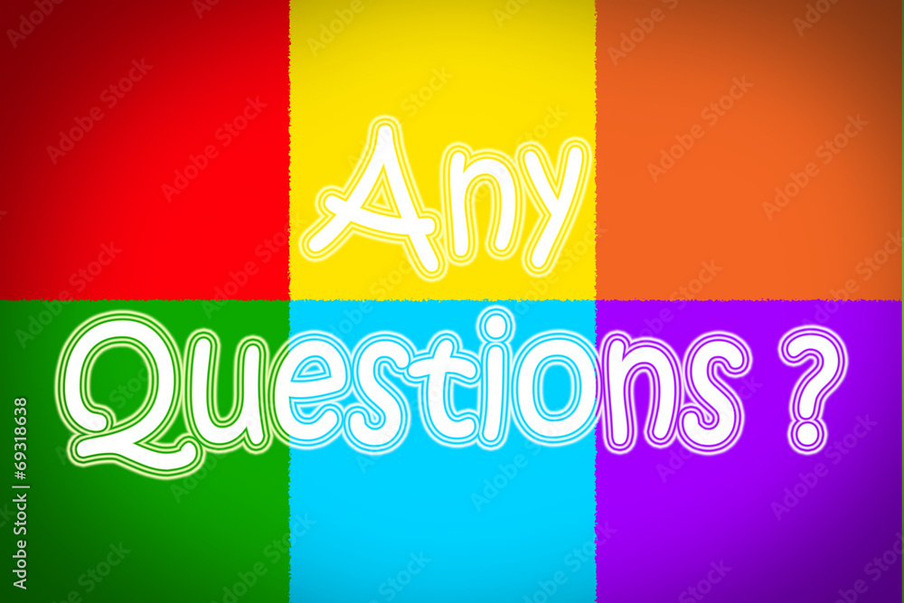 Any Questions Concept Stock Illustration | Adobe Stock