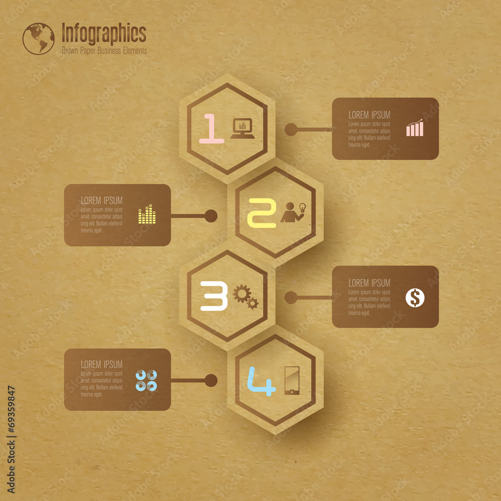 Infographics vector design template. Stock Vector | Adobe Stock
