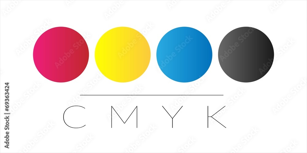 cmyk color design Stock Vector | Adobe Stock