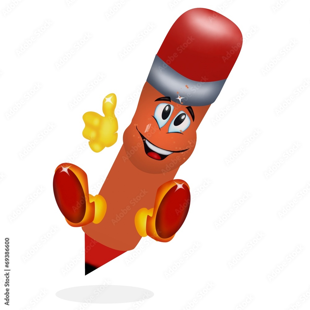 lapis cartoon Stock Illustration | Adobe Stock