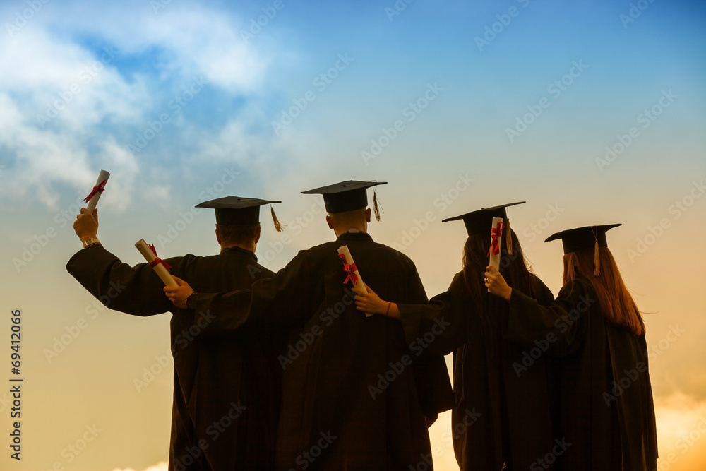 graduation students Stock Photo | Adobe Stock