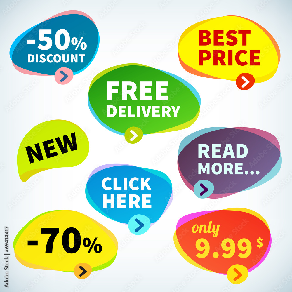 vector business price tag labels set Stock Vector | Adobe Stock