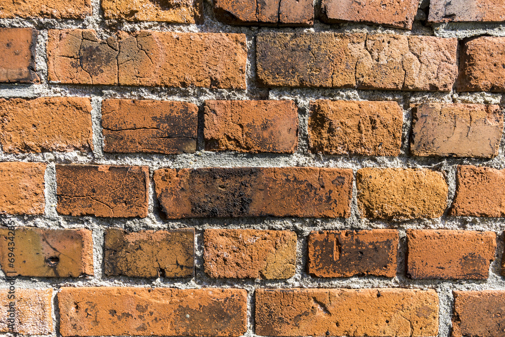 Ziegelsteinmauer Stock-Foto | Adobe Stock