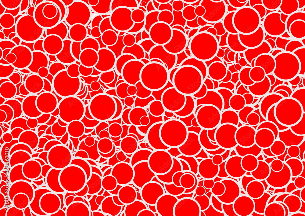 Fondo círculos rojos vector de Stock | Adobe Stock