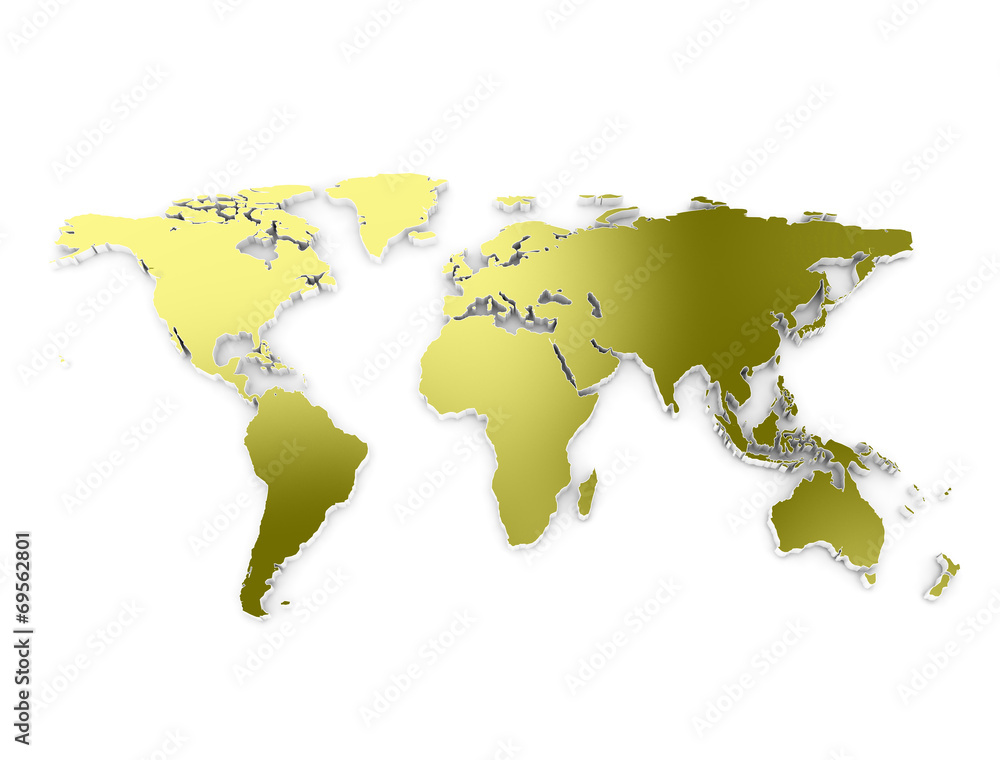 World map 3d embros dark gold metallic texture Stock Illustration ...