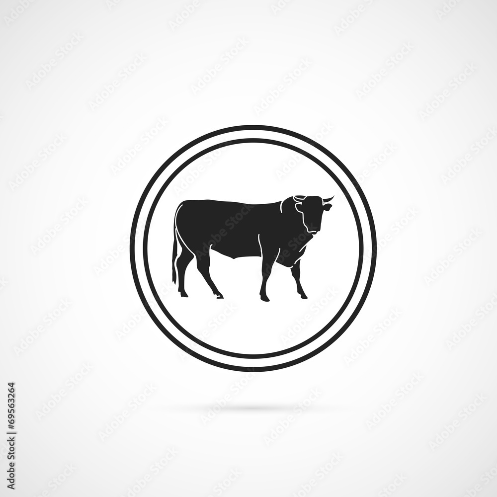 icône vache Stock Vector | Adobe Stock