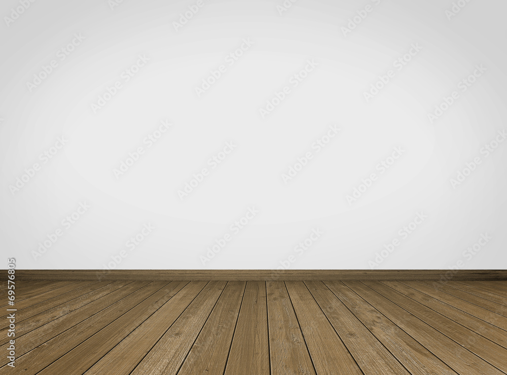 Empty Room / Wooden Floor Stock Photo | Adobe Stock