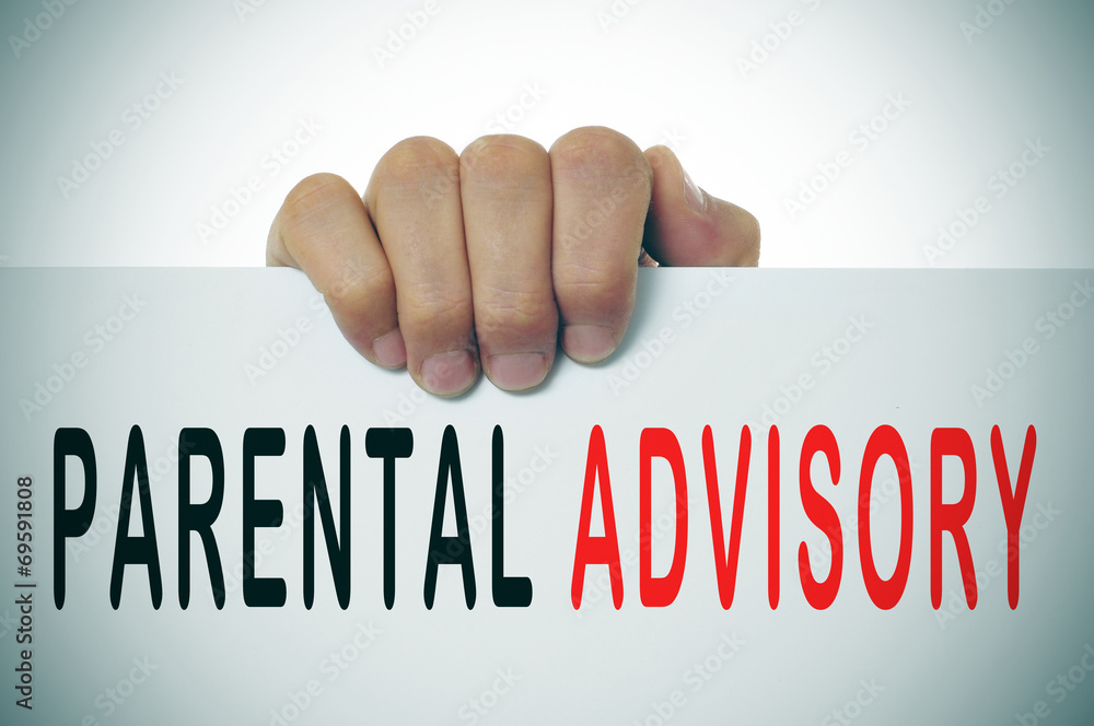 parental advisory Stock Photo | Adobe Stock
