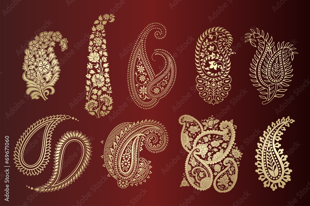 Traditional Indian Mango Motif