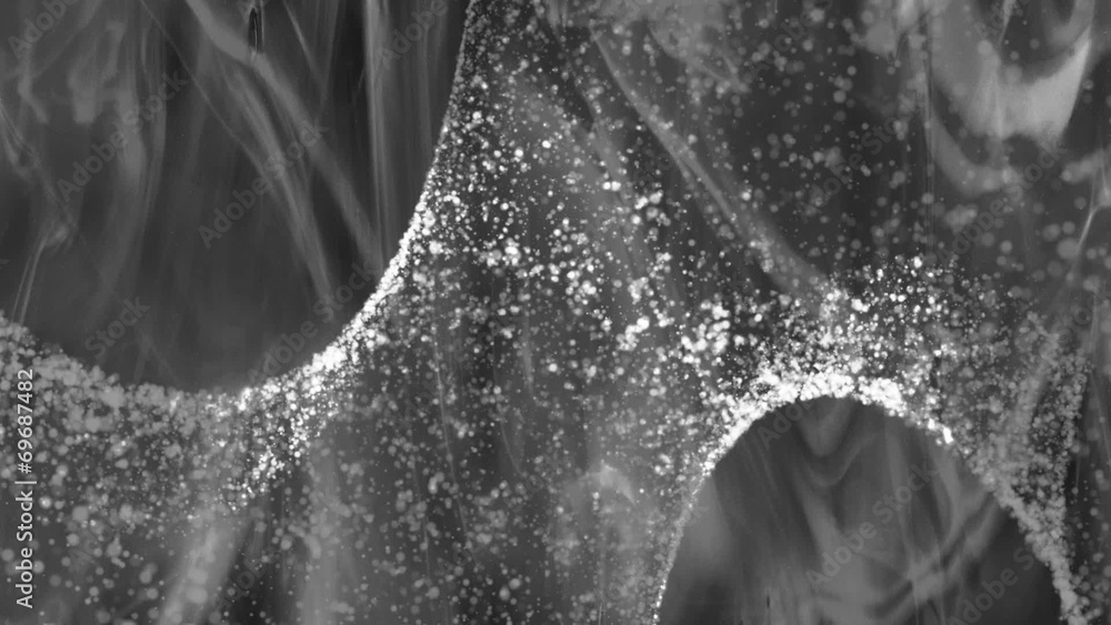 Black and White seamless looping background of particle effects Stock ...