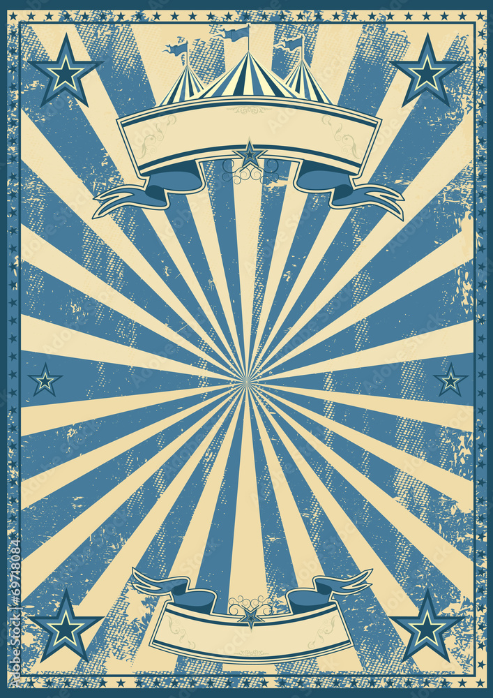 Blue circus retro Stock Vector | Adobe Stock