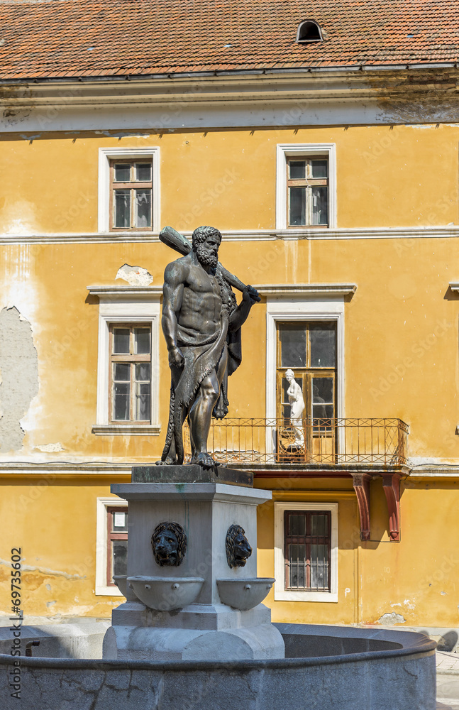 Hercules statue in spa town of Baile Herculane Stock Photo | Adobe Stock