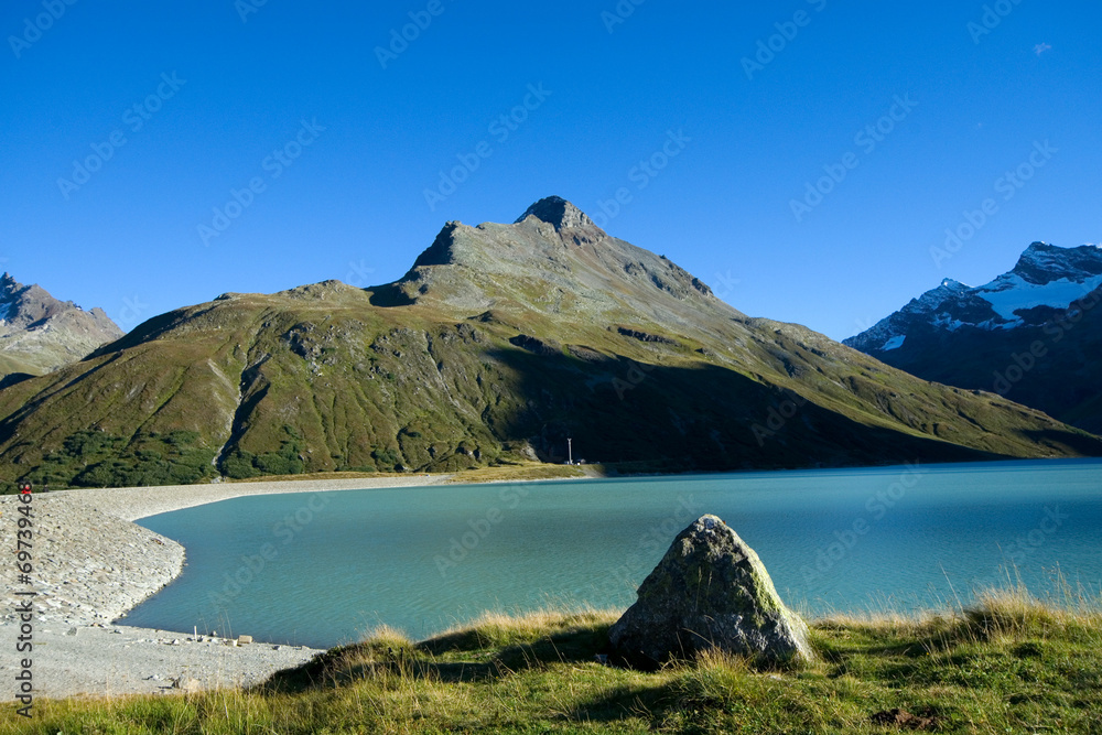 Silvretta-Stausee - Alpen Stock Photo | Adobe Stock