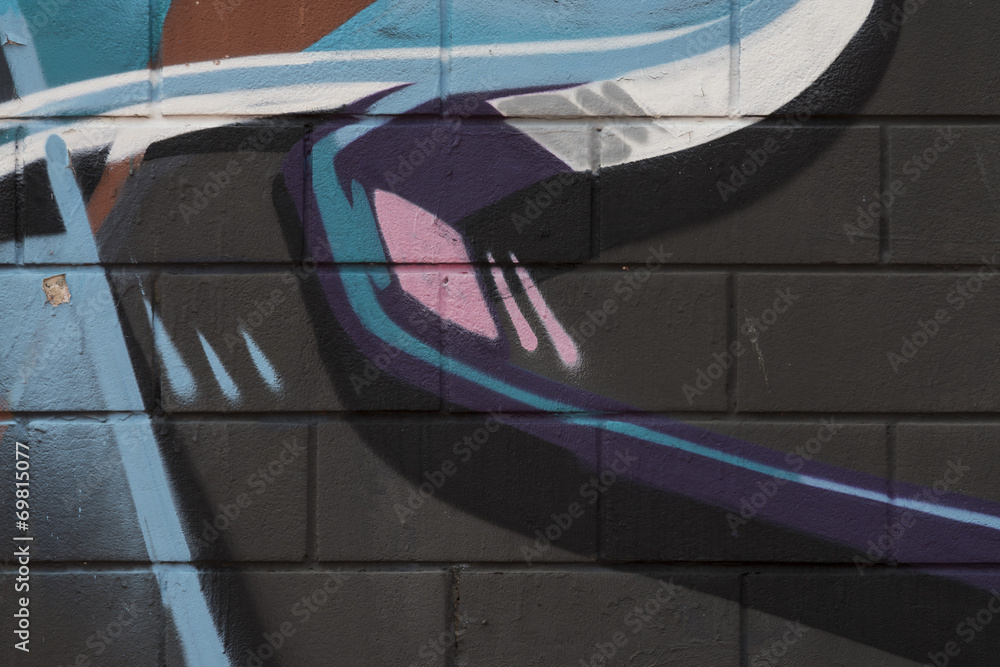 Murales vivacemente colorato Stock Photo | Adobe Stock