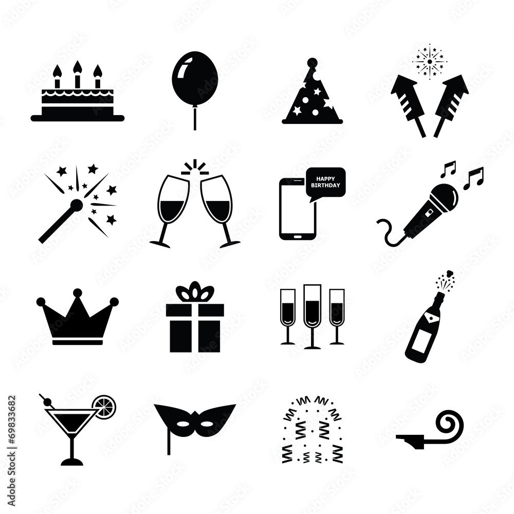Celebration icon Stock Vector | Adobe Stock