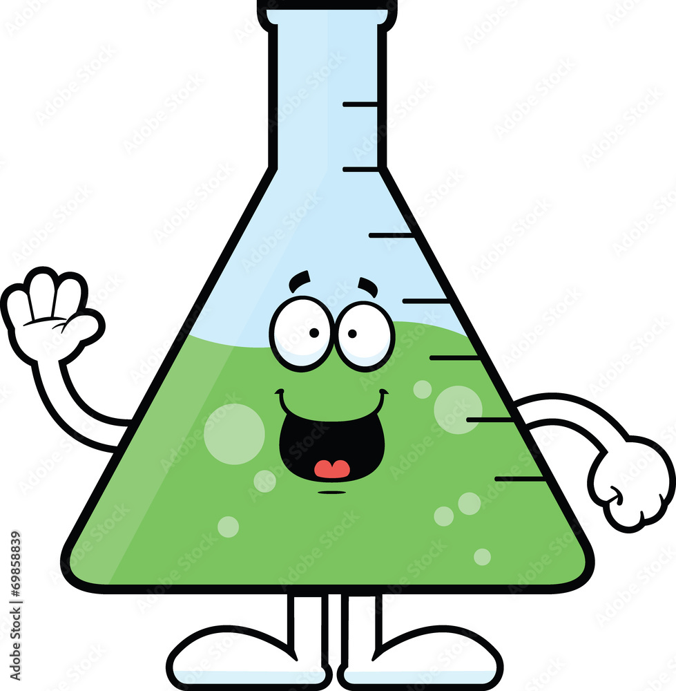 Cartoon Chemistry Beaker