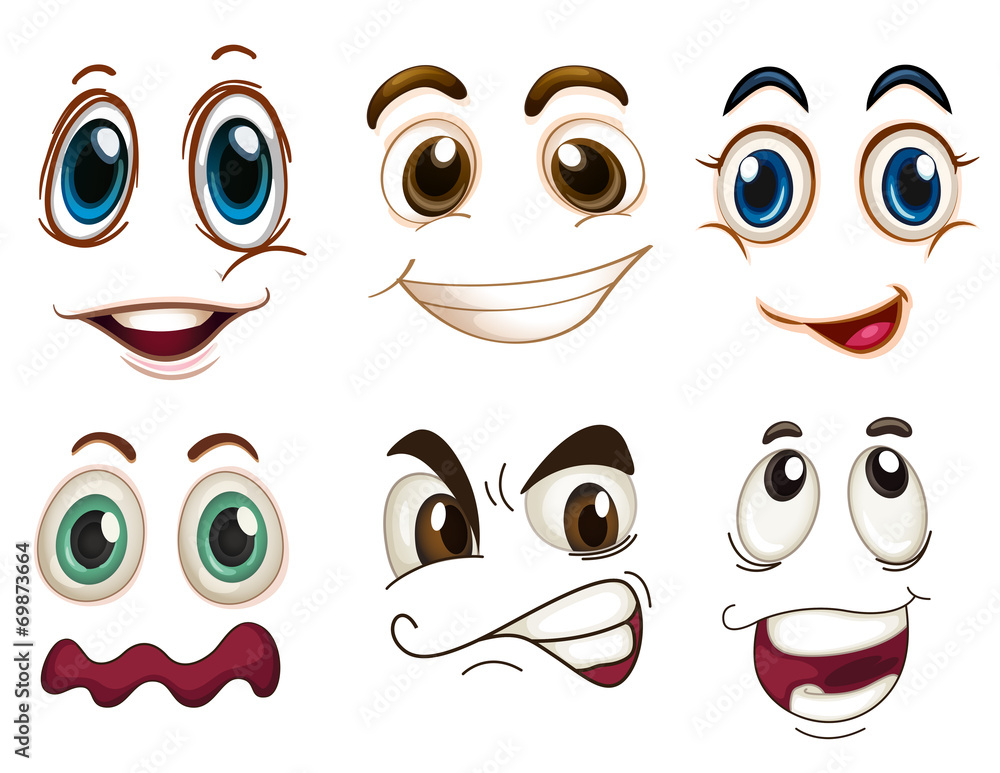 Tableau Des Expressions Faciales Tableau Femme Strass