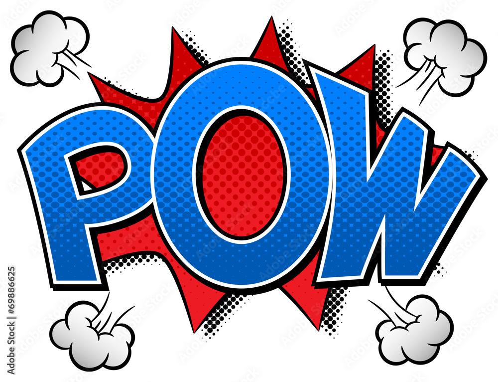 Comic Effekt pow Stock Vector | Adobe Stock