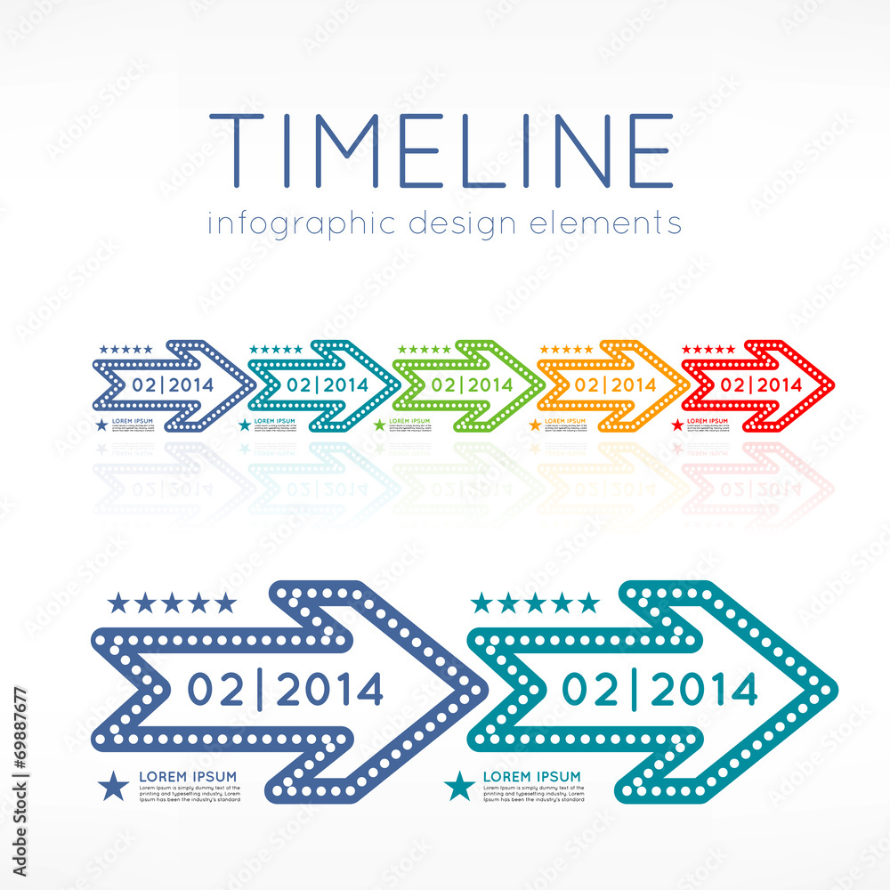 Timeline infographic Stock Photo | Adobe Stock