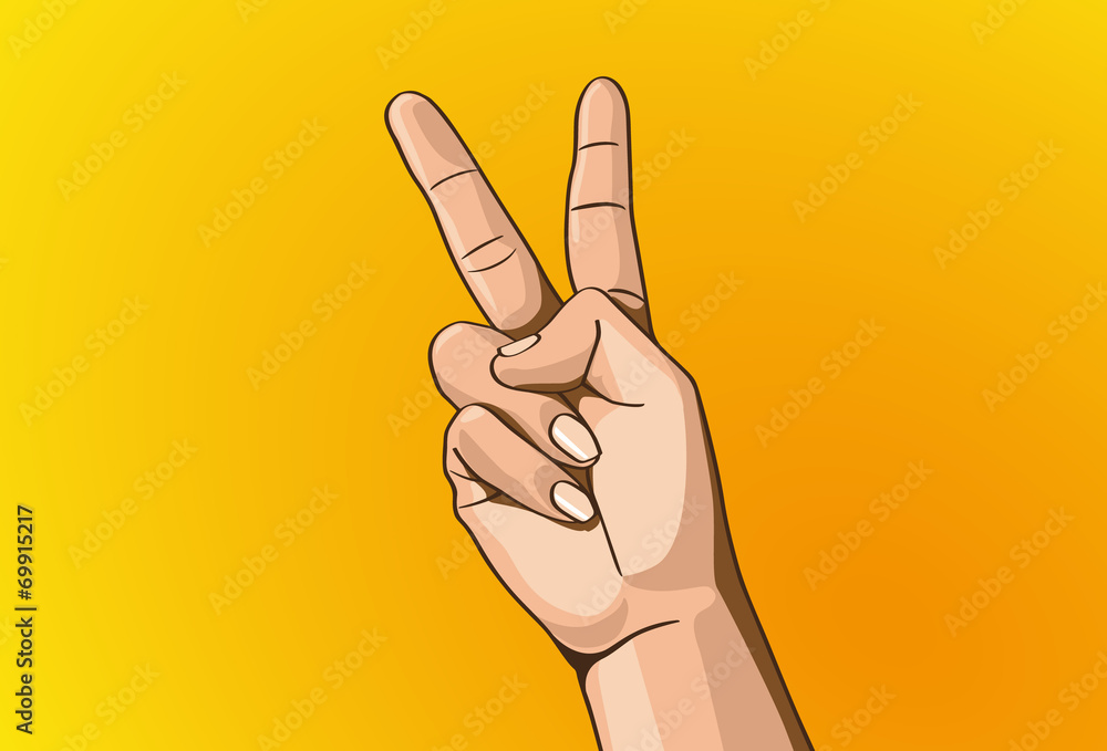 Hand Sign Stock Vector | Adobe Stock