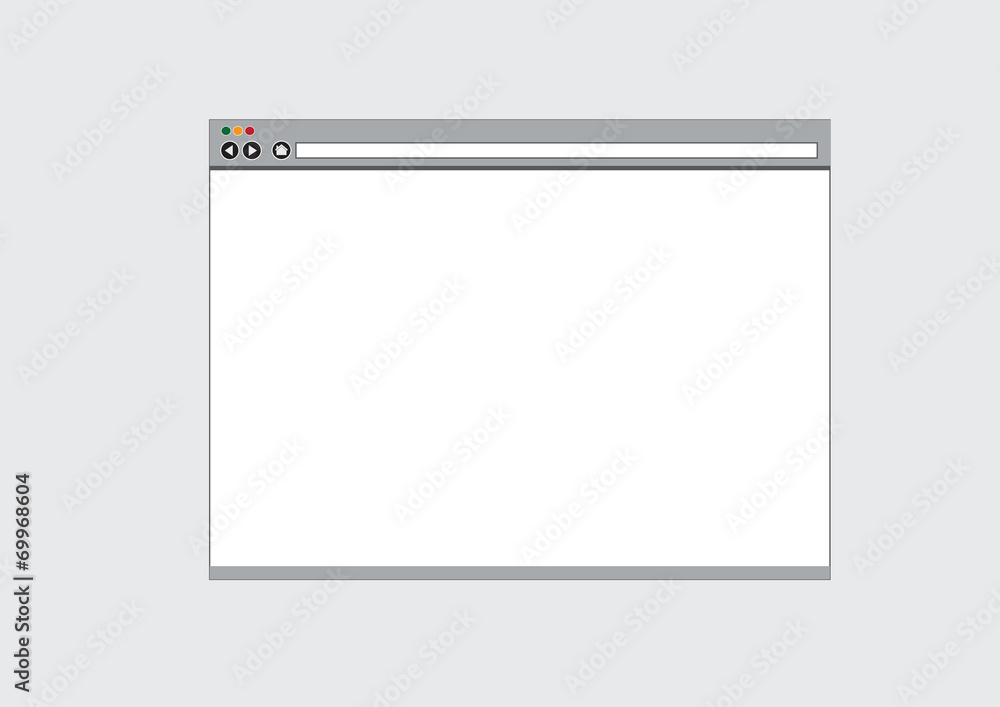 Open new browser window template Stock Vector | Adobe Stock