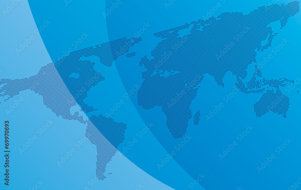 Gradient background with map of world Stock Vector | Adobe Stock
