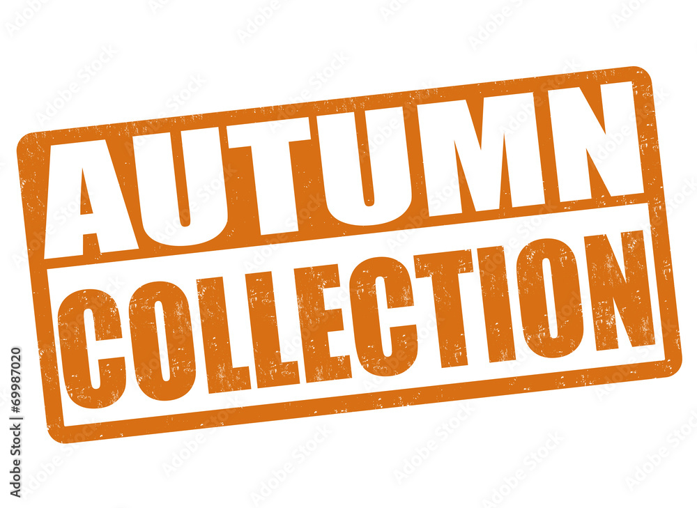 Autumn collection stamp Stock Vector | Adobe Stock