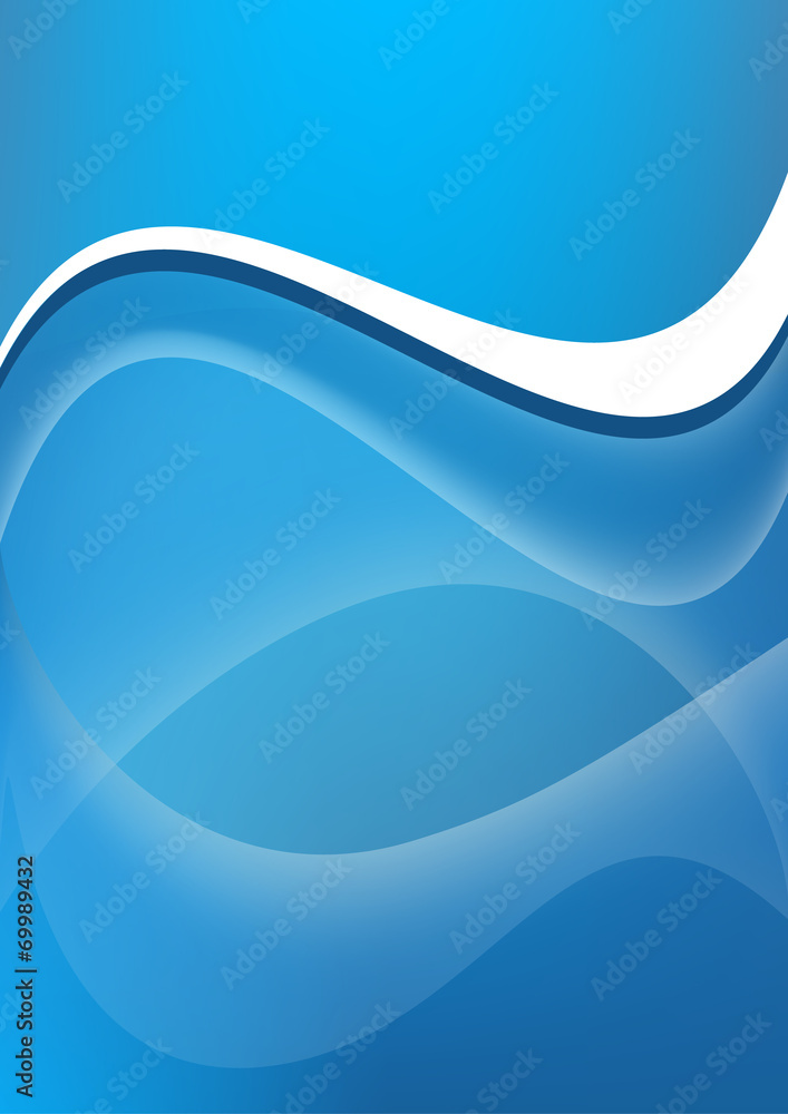 Abstract blue business flyer for design, a4 size Stock Vector | Adobe Stock