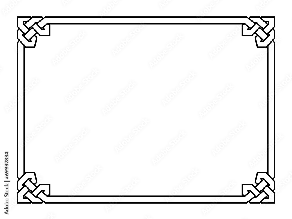 Gothic style black ornamental decorative frame Stock Vector | Adobe Stock