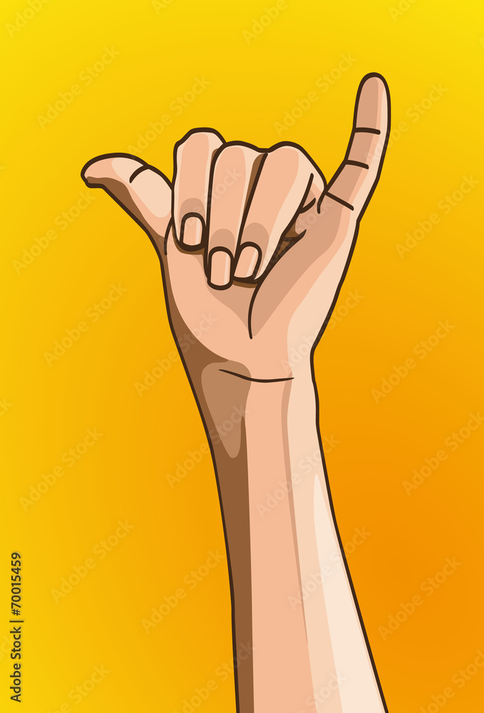 Hand Sign Stock Vector | Adobe Stock