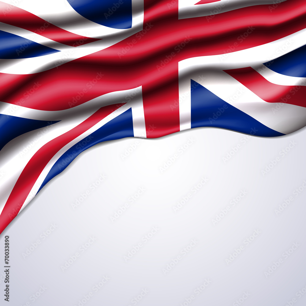union jack flag realistic vector Stock Vector | Adobe Stock