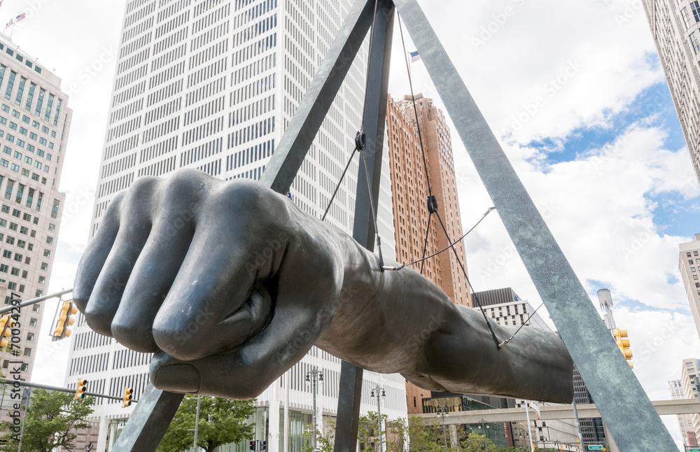 Monument to Joe Louis Stock Photo | Adobe Stock
