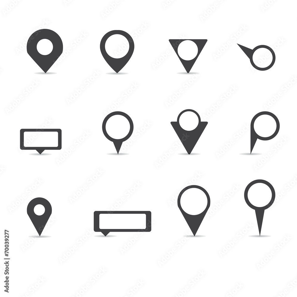 vector.map markers Stock Vector | Adobe Stock