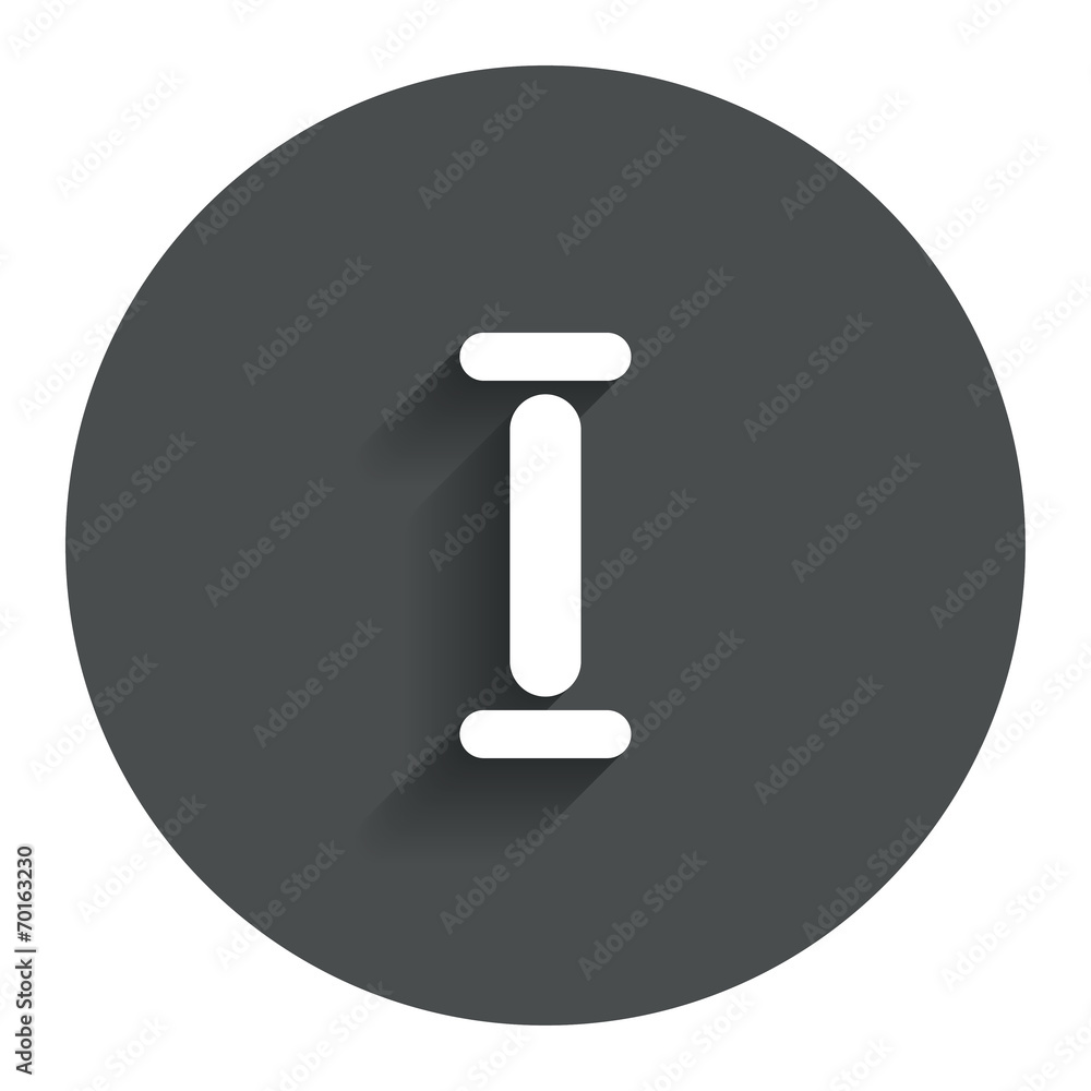 Roman numeral one icon. Roman number one sign. Stock Vector | Adobe Stock