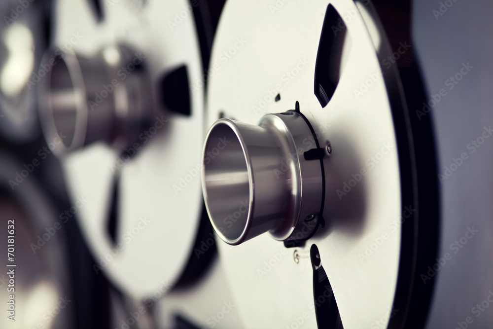 Analog Stereo Open Reel Tape Deck Recorder Spool Stock Photo | Adobe Stock
